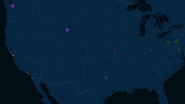 National Geographic's heat map - We Are Social